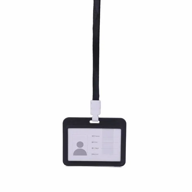 Double Sided Transparent Hard Plastic Badge -Cheap Student Card Holder