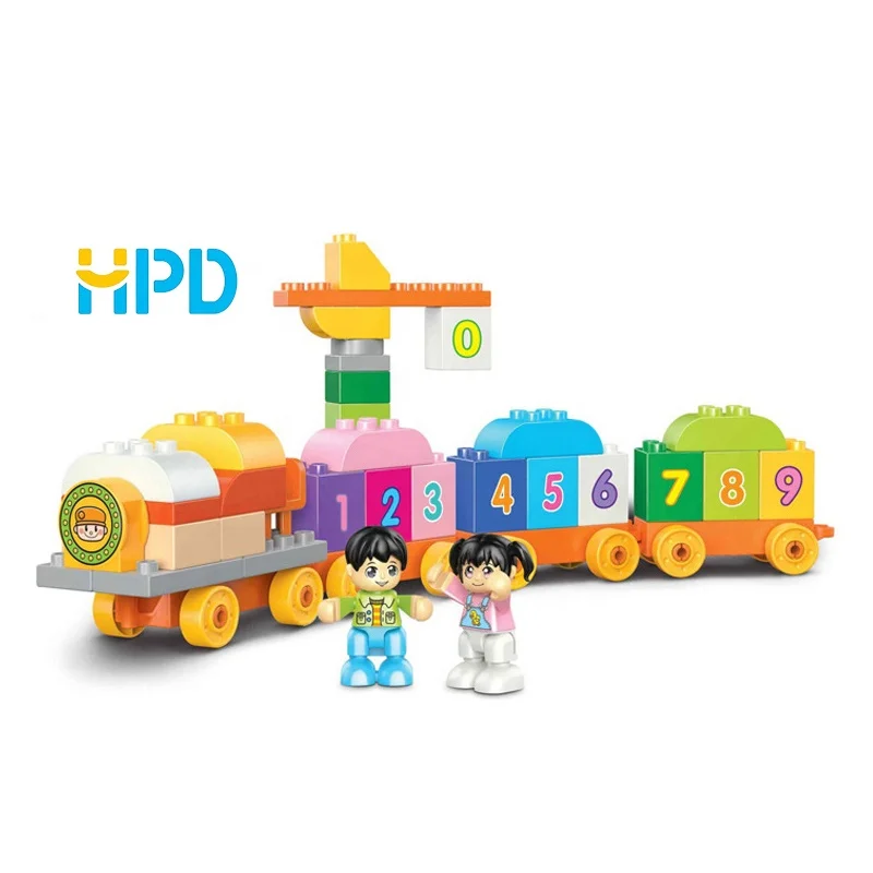 Kindergarten Kids Learning Big Blocks Juguetes Train Educational ...