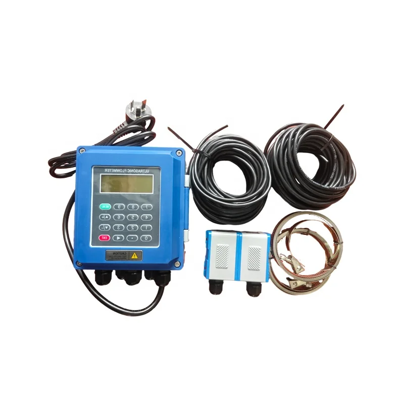 New DN6~DN2000 Portable Wall Mounted Clamp-on Ultrasonic Water Flow ...