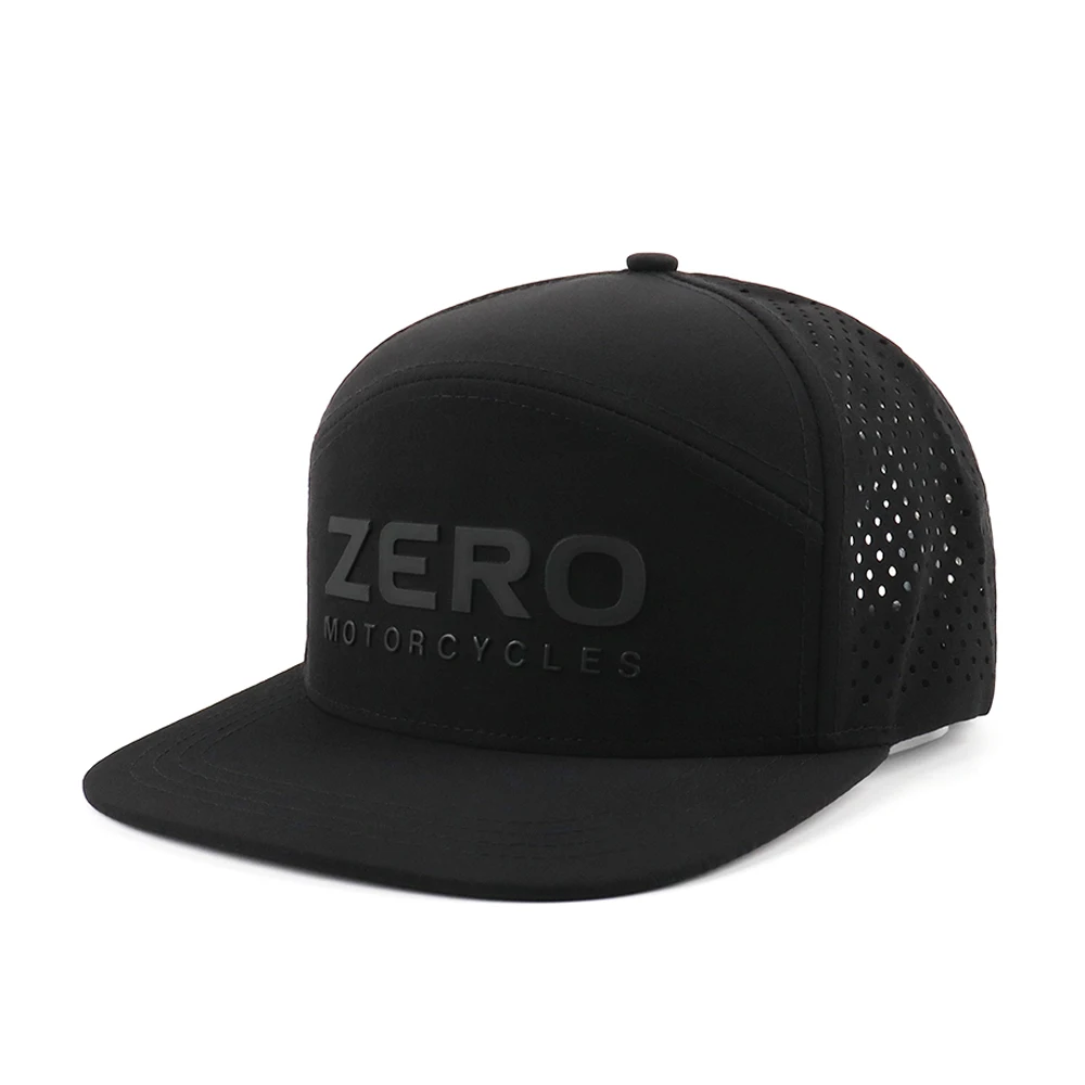 Custom High Quality 7 Panel Flat Bill PVC Patch Gorras