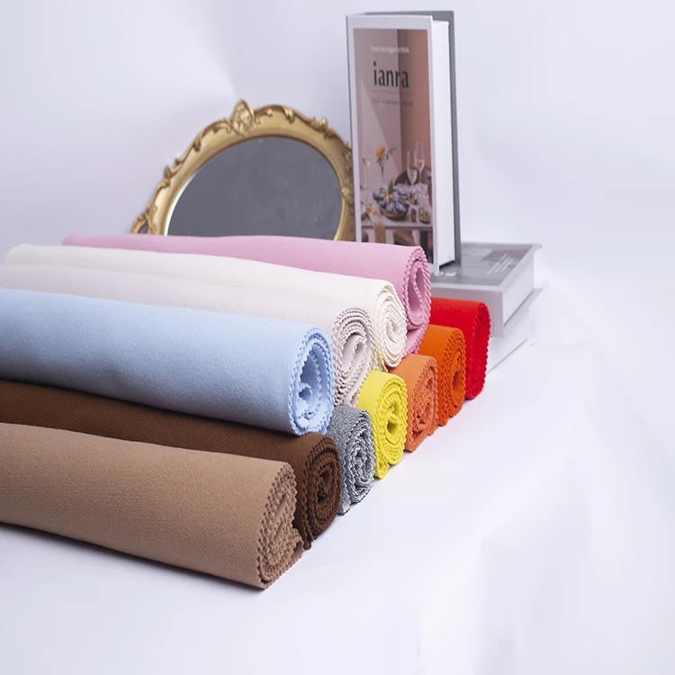 100% Polyester Wool Fabric Knitting Wholesale Woolen Polyester Fabric ...