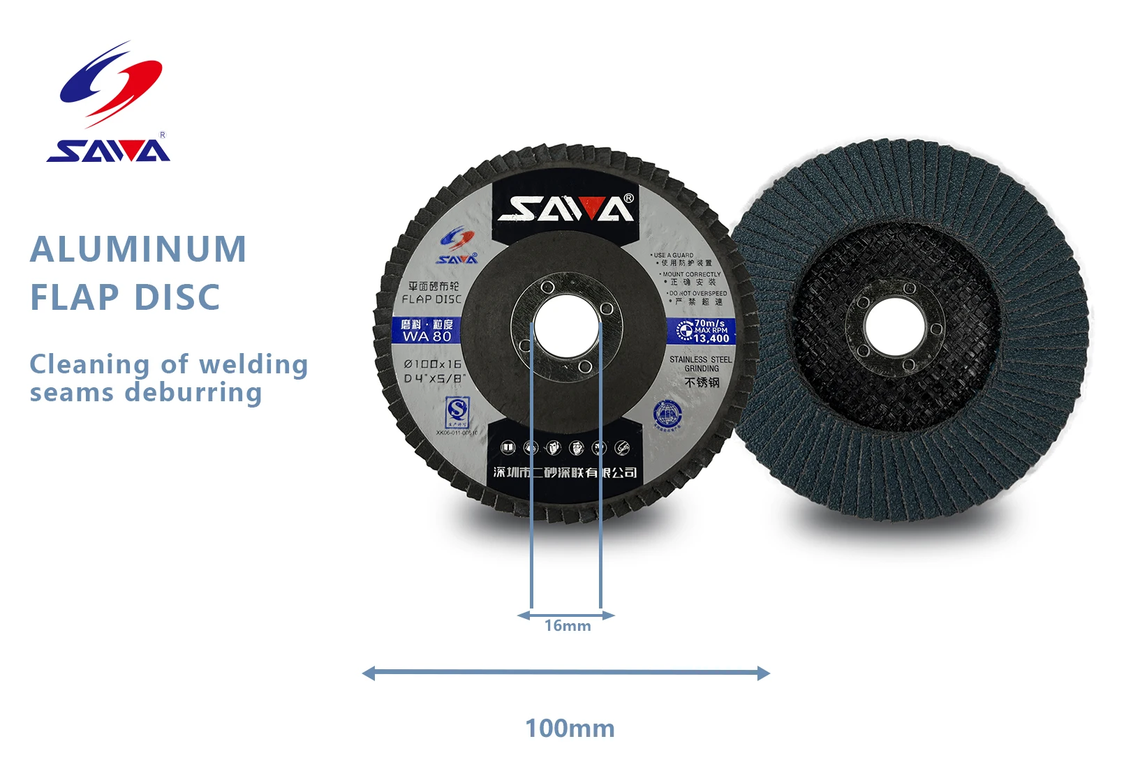 Stainless Steel Backing Mpa Flap Disc High Quality Aluminum Oxide ...