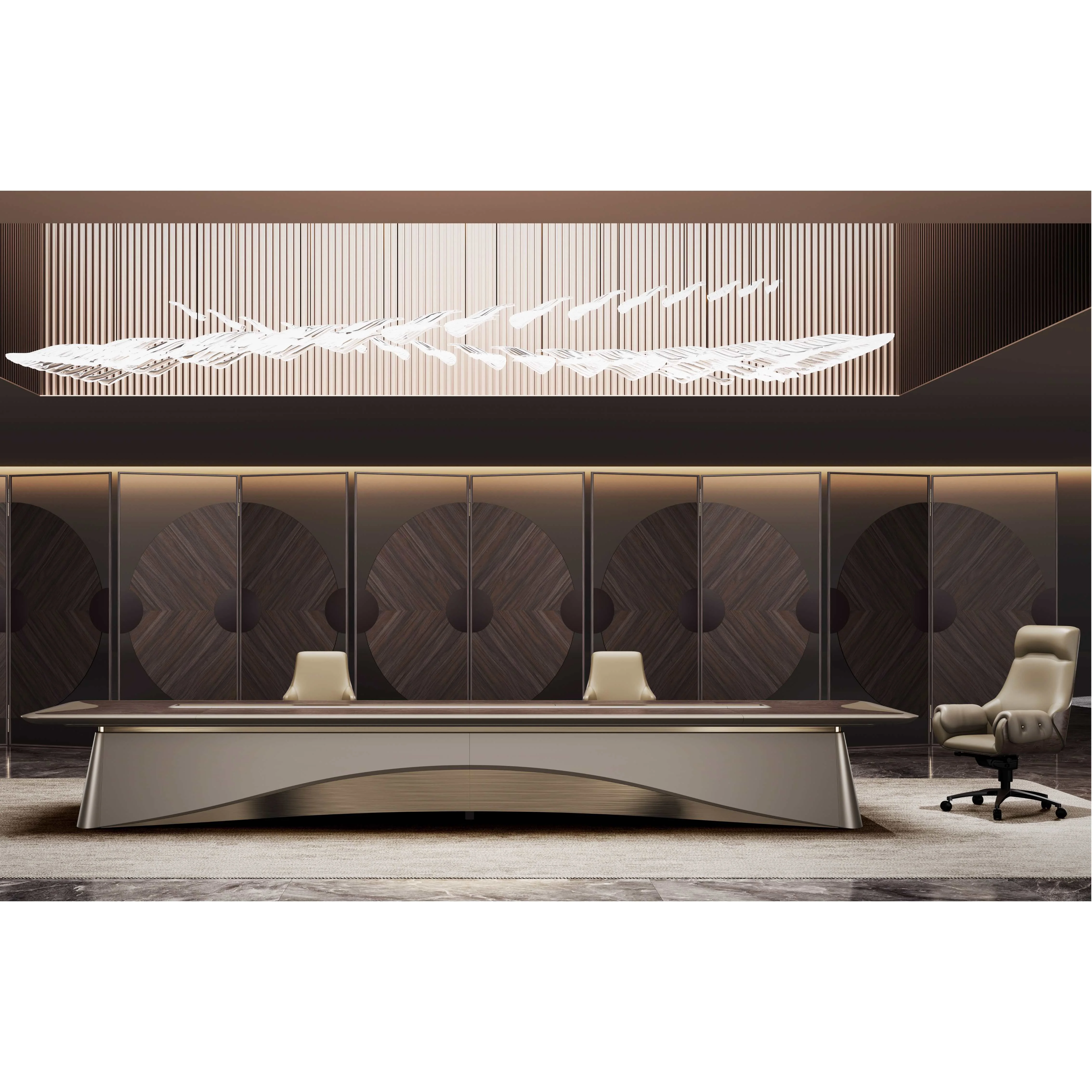 Luxury Wooden Rectangular Conference Table Specification Legs - Buy ...