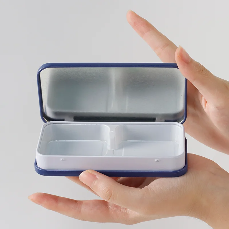 Custom Small Rectangular Black Hinged Lid Packaging