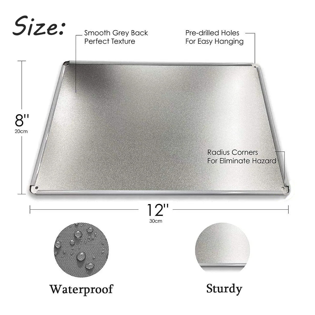 Garage Wall Decor Metal Tin Sign Man Cave Bar Furniture Tin Signs Metal ...