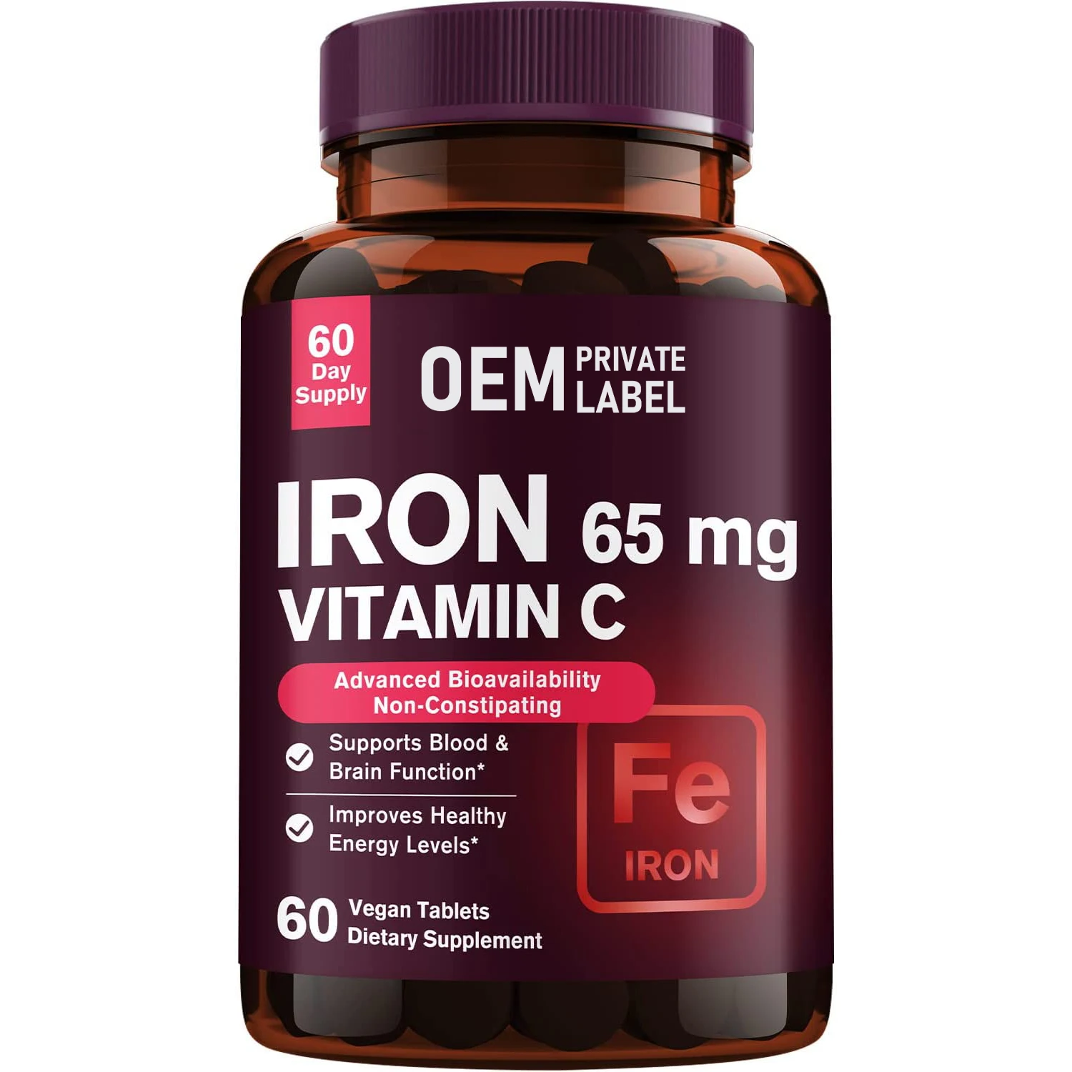 Anemia Iron Supplement Iron Powder Capsules For Women And Men With ...