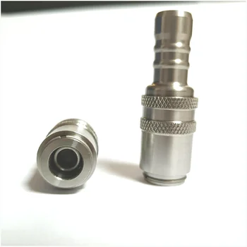 Low Cost Hose Barb Stainless Steel Flat Face Hydraulic Quick Coupler ...