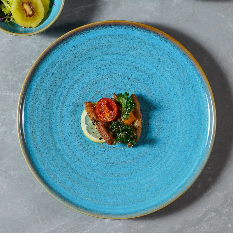 Yayu new logo customizable restaurant Nordic design blue main dinner ...