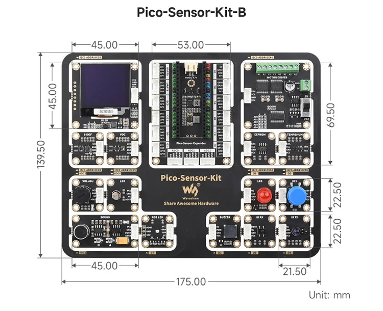ESP32-S3-Pico Microcontroller 2.4GHz Bluetooth/WiFi development board ...