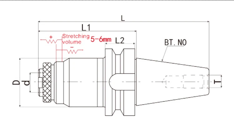 Retractable Bt40-gt12 Gt24 Tapping Chucks Tapping Collet Sets For ...