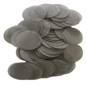 304 Stainless Steel Wire Mesh Cut Circles / Round Screen Filter Mesh ...