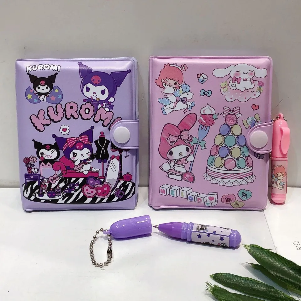 San-rio Kuromi Mymelody Cinnamoroll Pompompurin Notebook Children's ...