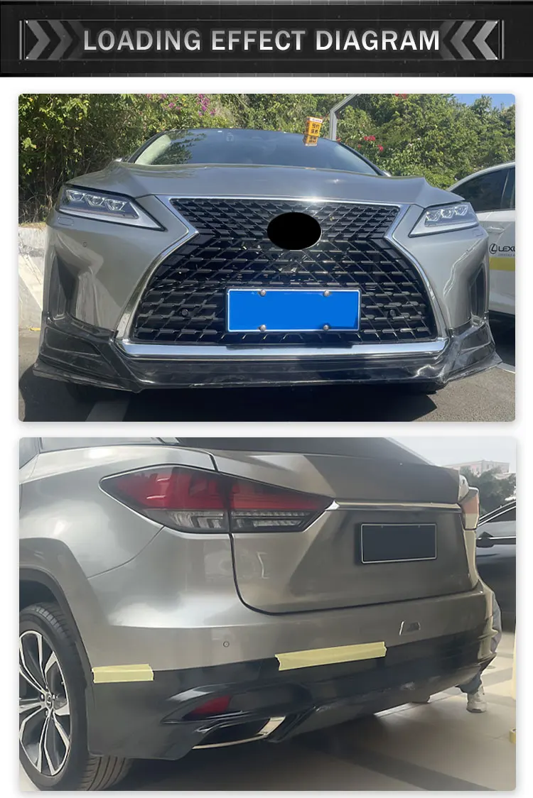 Whole Body Kits for 2020-2023 Lexus RX350 RX450 ABS Material