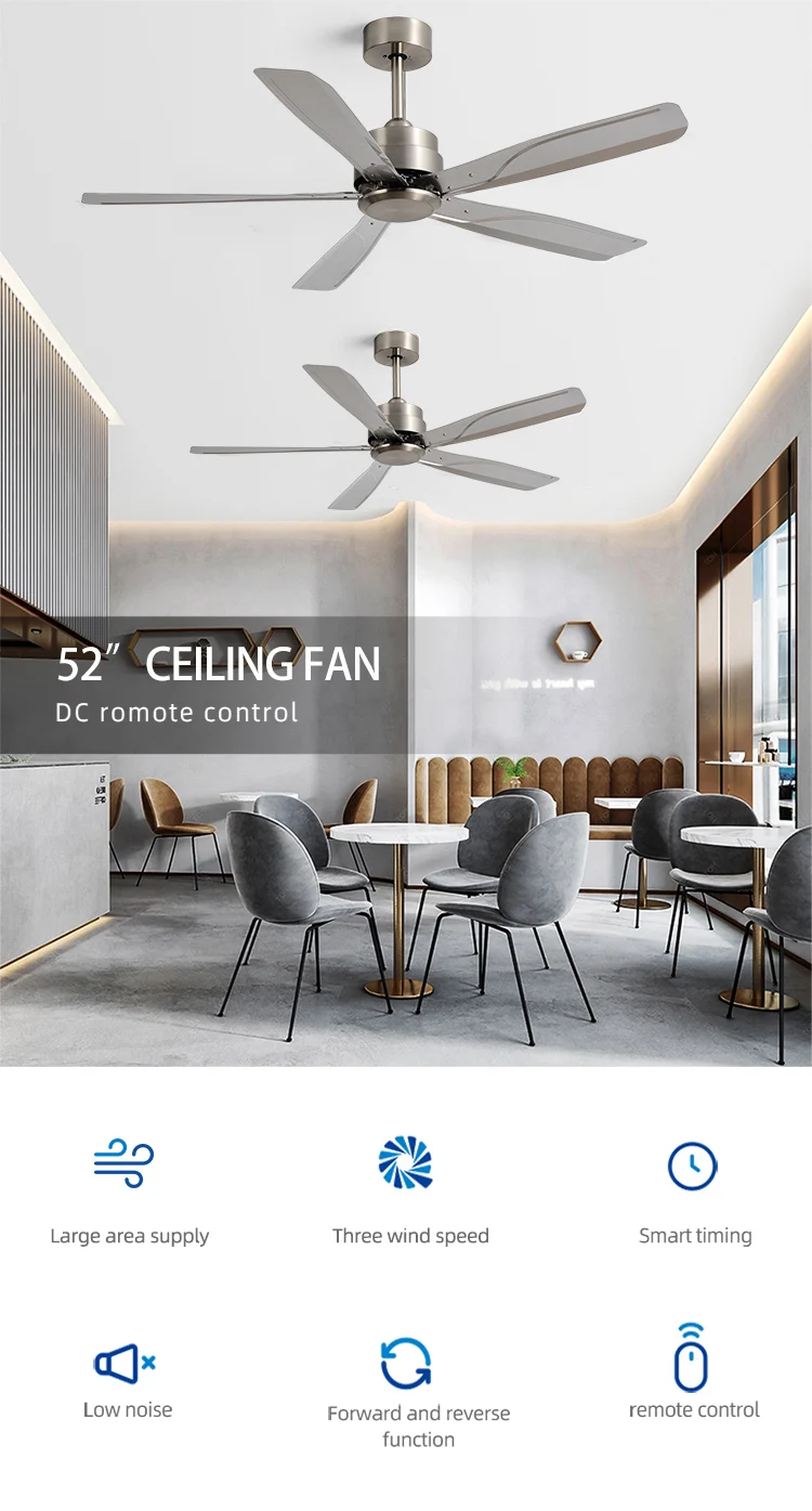 Modern Multi Scene Fans Inch Nordic Industrial Ceiling Fan Light ...