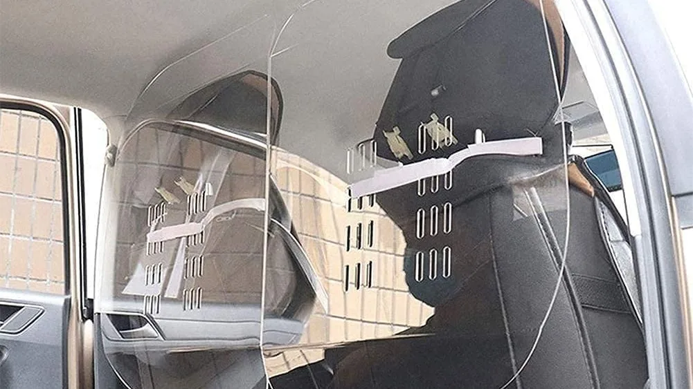Car Taxi Acrylic Partition Isolation Shield 3mm Clear Protective Screen ...