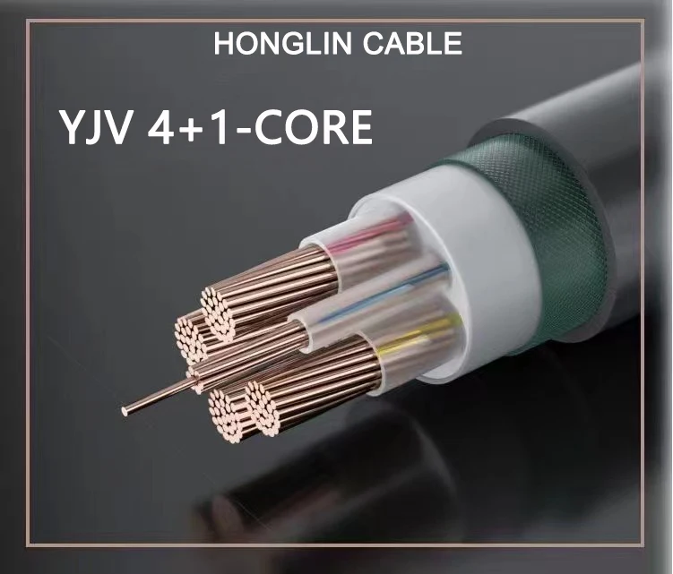 Cu Conductor 4 Core Pvc Sheath Xlpe Insulated Steel Strip / Wire ...