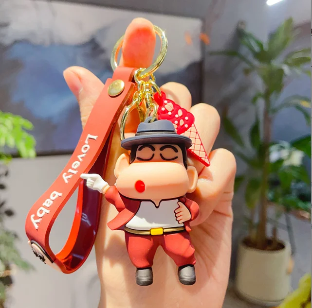 Cartoon Cute Crayon Shin-chan Anime Keychain Toy Pendant Small Gift Car ...