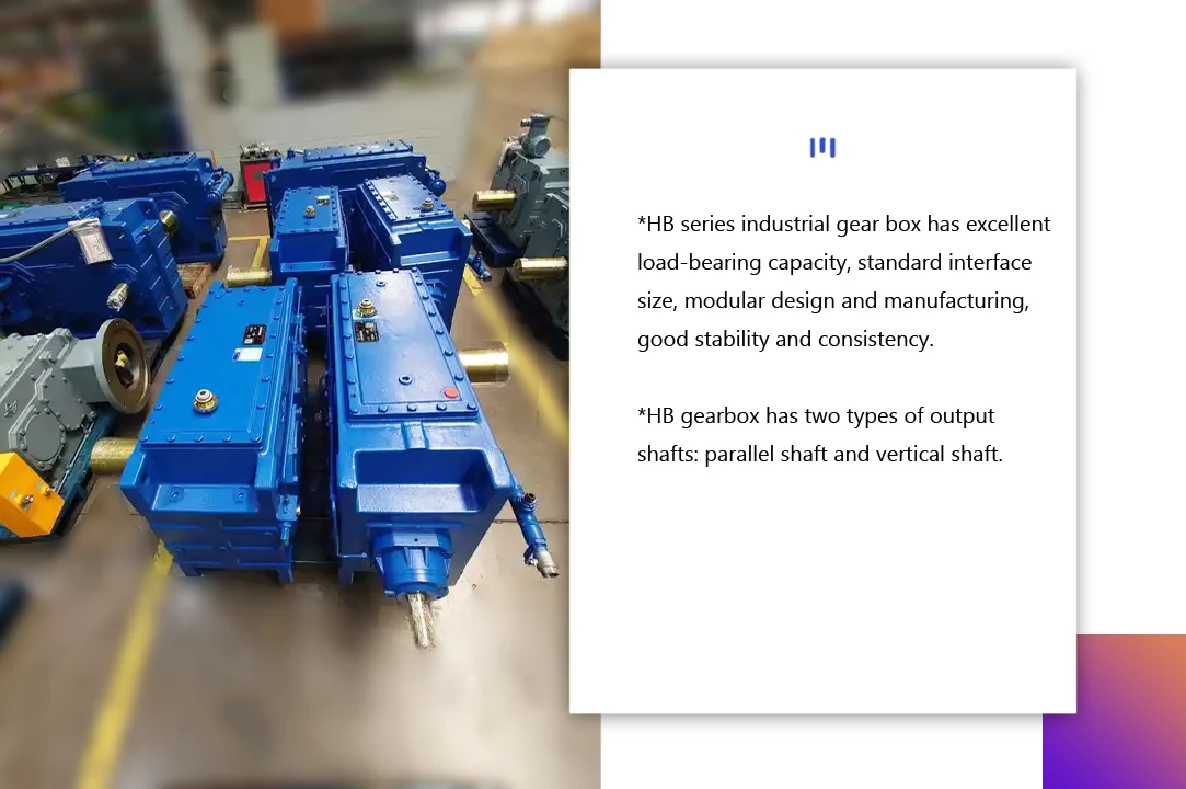 Hb Horizontal Standard Industrial Gearbox - Buy Speed Reducer motor ...