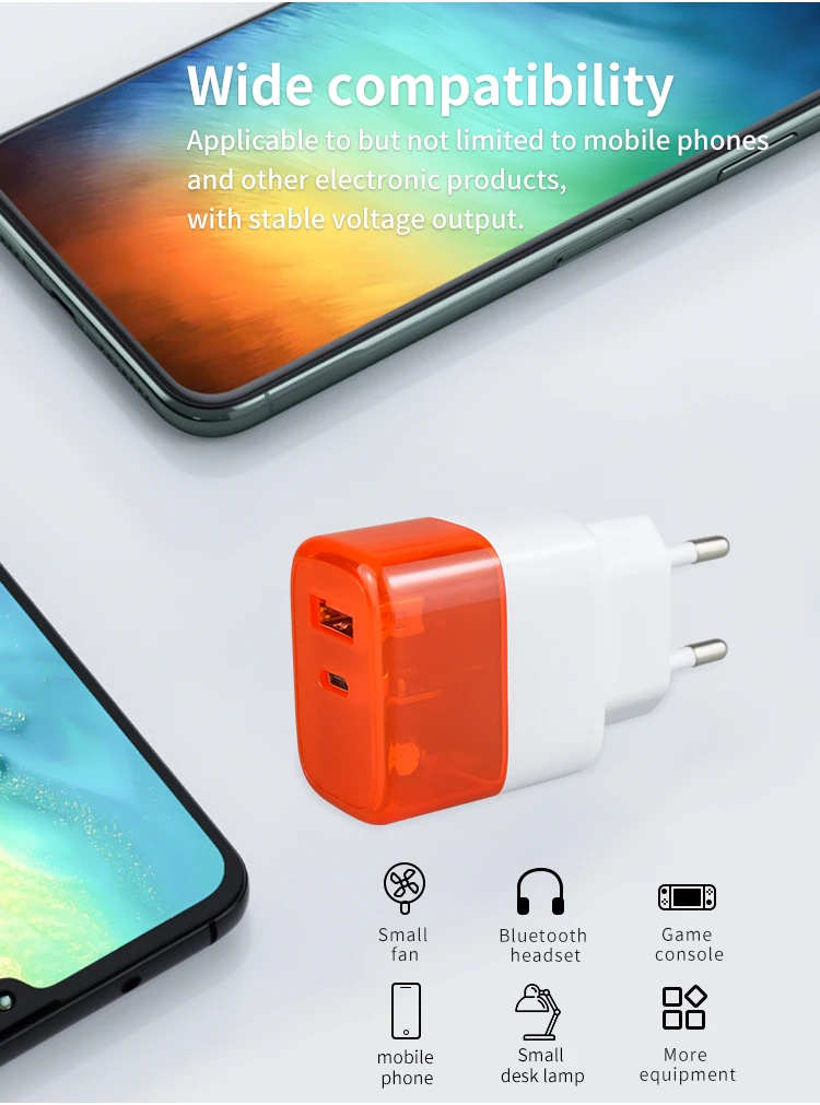 20w Dual Port Plug Super Fast Charging For Iphone For Apple 15 14 13 ...