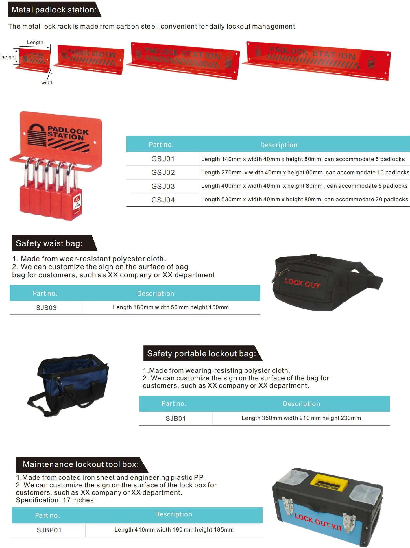 Portable LV Products Multi-Functional Safety Lock and Loto Management ...