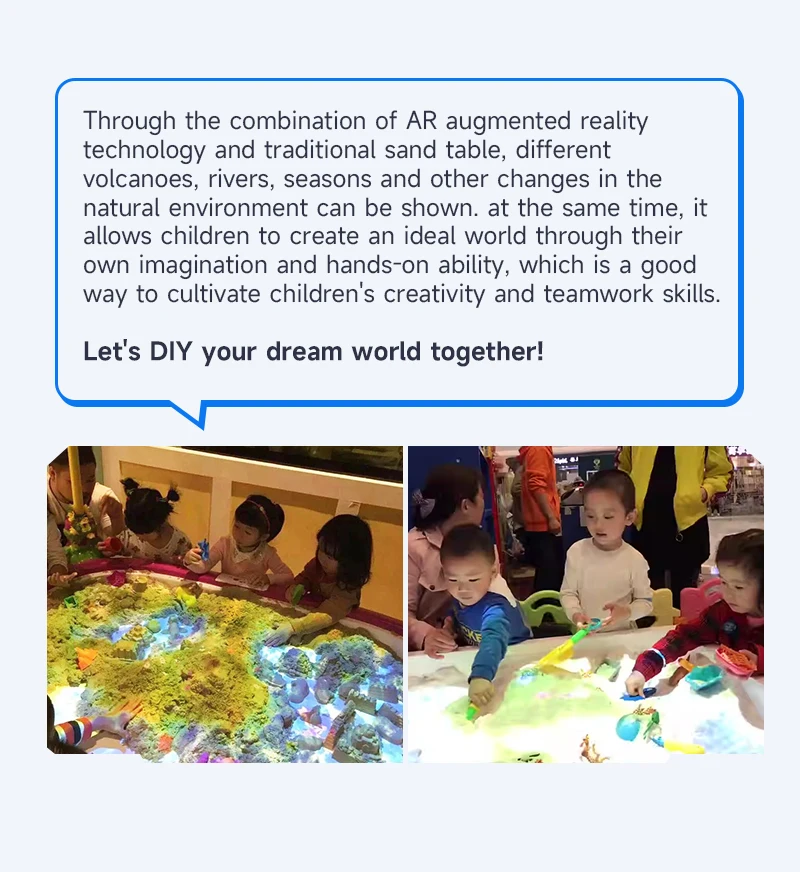 Indoor Playground Interactive Sand Table Beach Projection for Kids ...