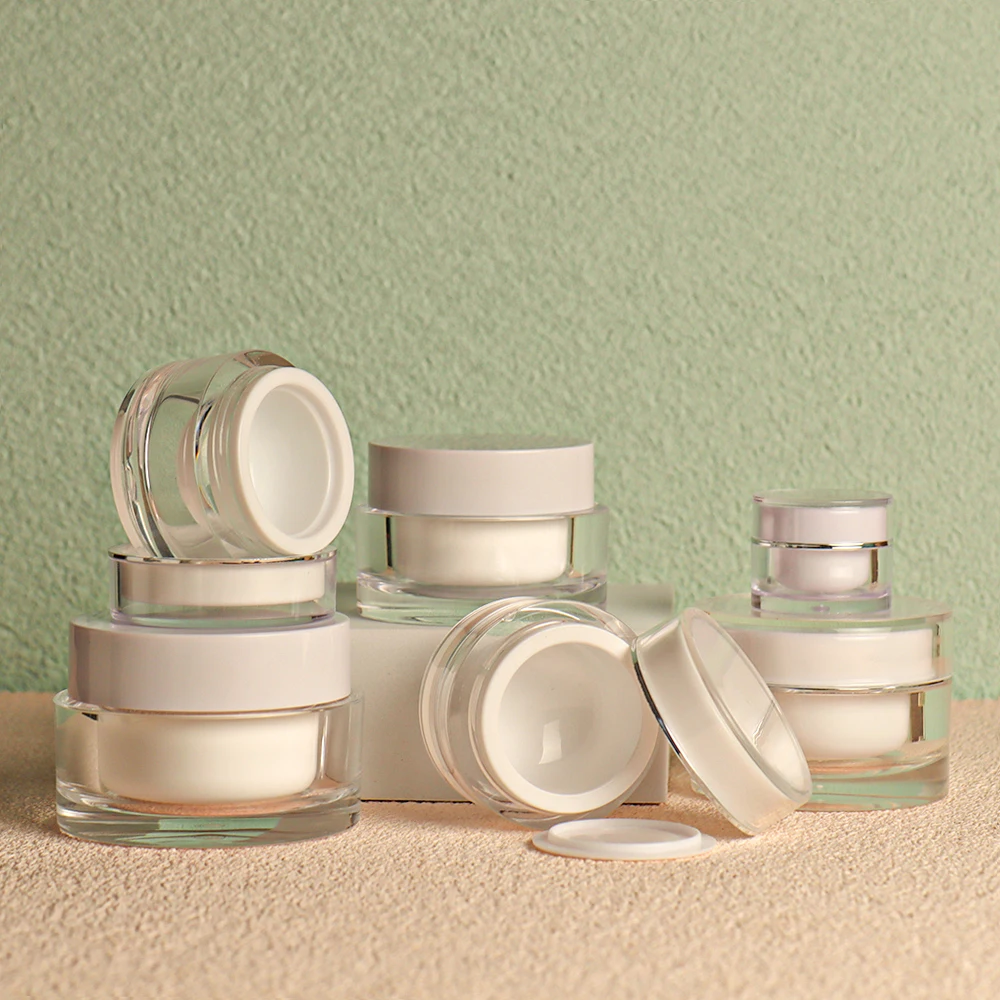 Luxury Cosmetic Containers 5g 10g 15g 20g 30g 50g Acrylic Plastic Cream Jar - Buy Jars For ...