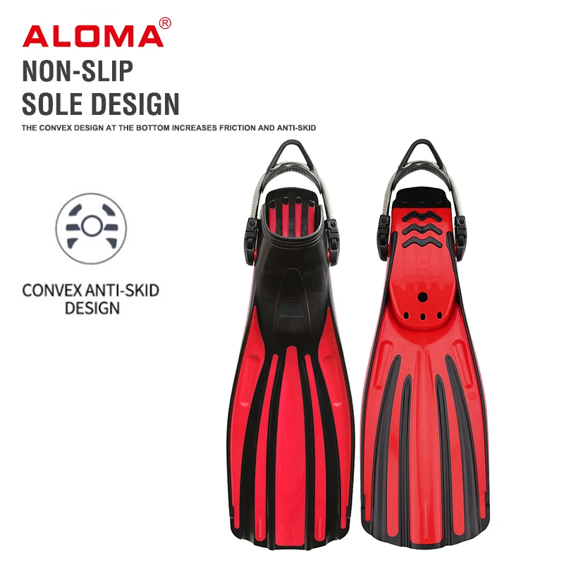 Aloma Custom Season Sale Diving Long Fins Adjustable Snorkeling Diver ...