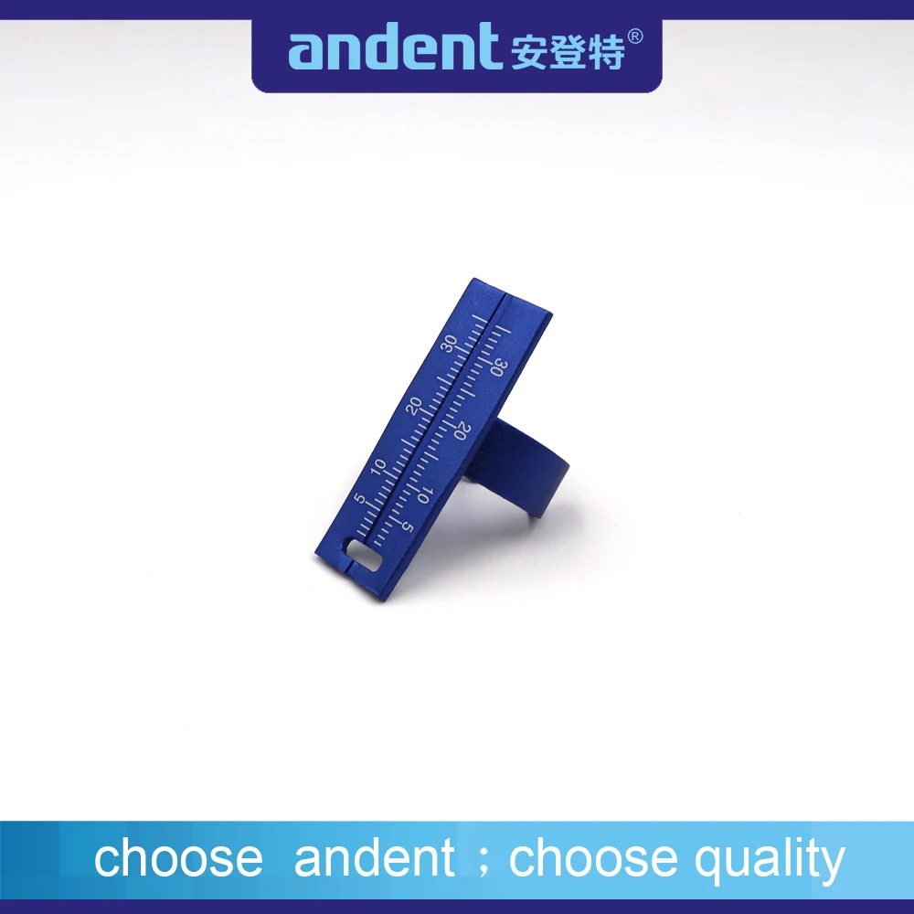 Dental Measuring Finger Endo Ruler Aluminum Alloy Root Canal Ruler ...
