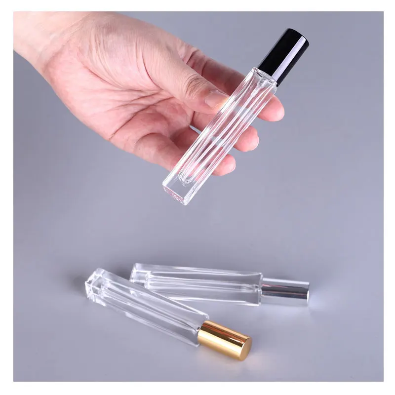 Luxury Eco-friendly 10 Ml 10ml Round Perfume Oil Glass Bottle Packaging Mini Sprayer Perfume ...