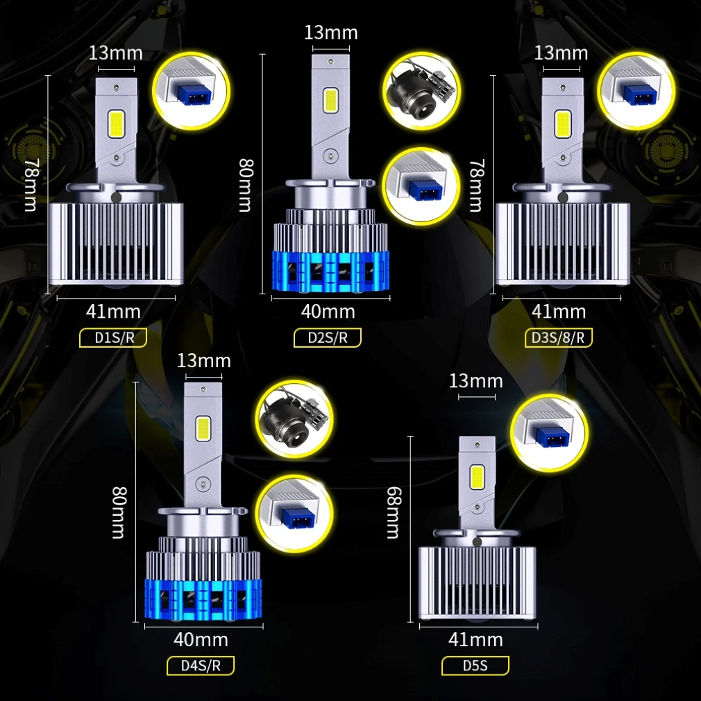 Auto Lighting System D1s Led D1 D2 D5 D3 D4 D8 D2s D2s Led Headlight ...