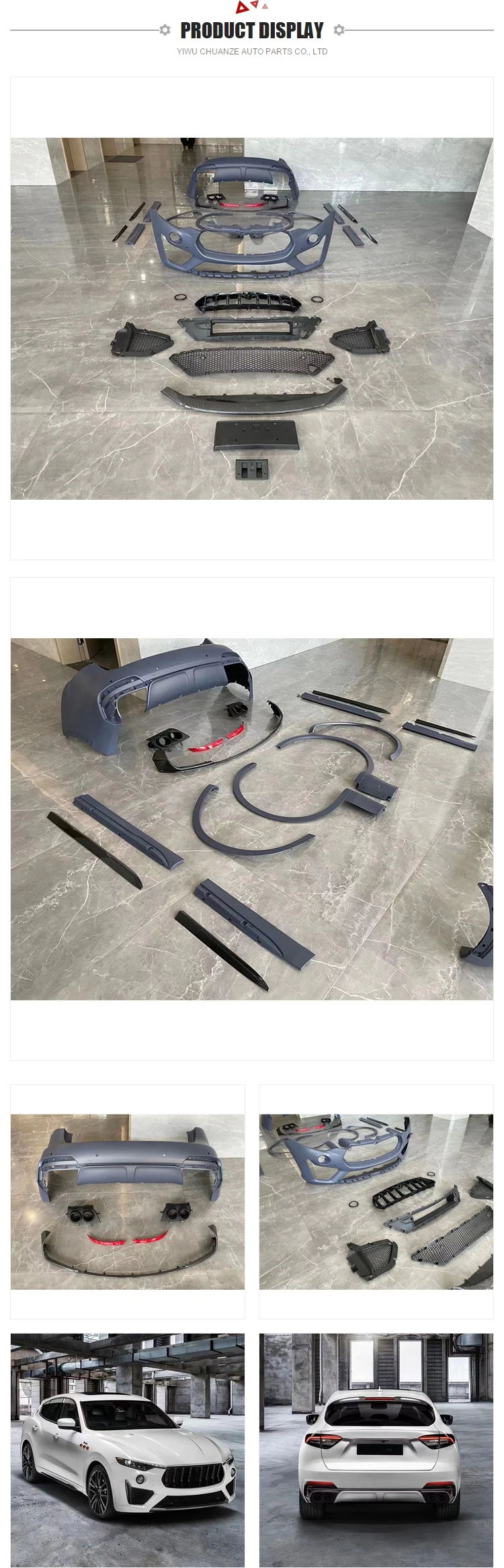Trofeo Front Rear Bumper Body Kit Bodykit Face Lift for Maserati ...