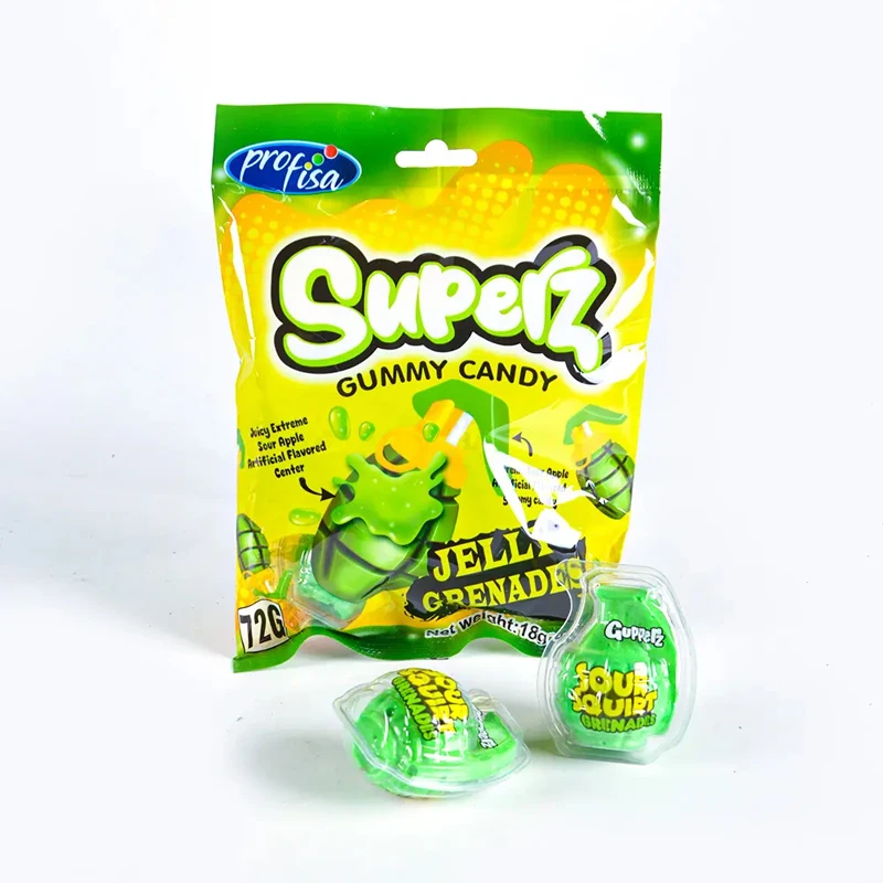 Grenade Shaped Sweet Sour Gummy Sweets And Candies Wholesale - Buy ...