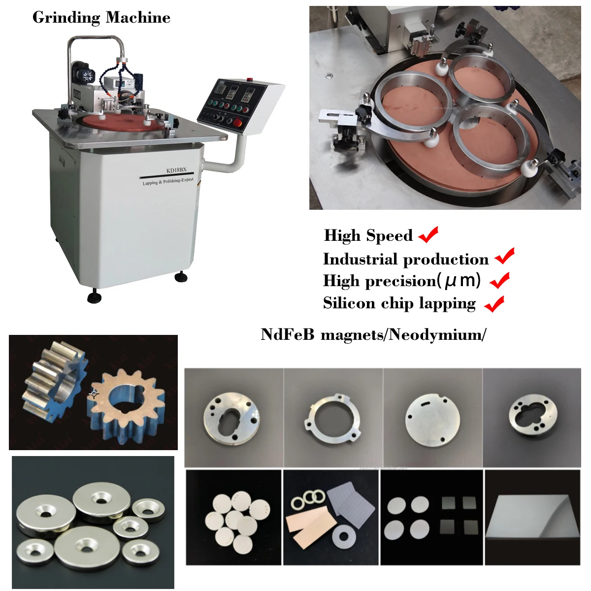 Wafer Polisher Lapping And Polishing Machine Surface Planer Grinder ...