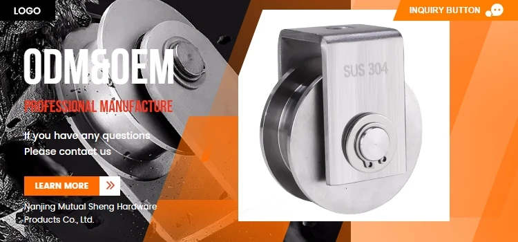 Wholesale Stainless Steel V Rail Guide Caster Wheels Fixed Rigid ...