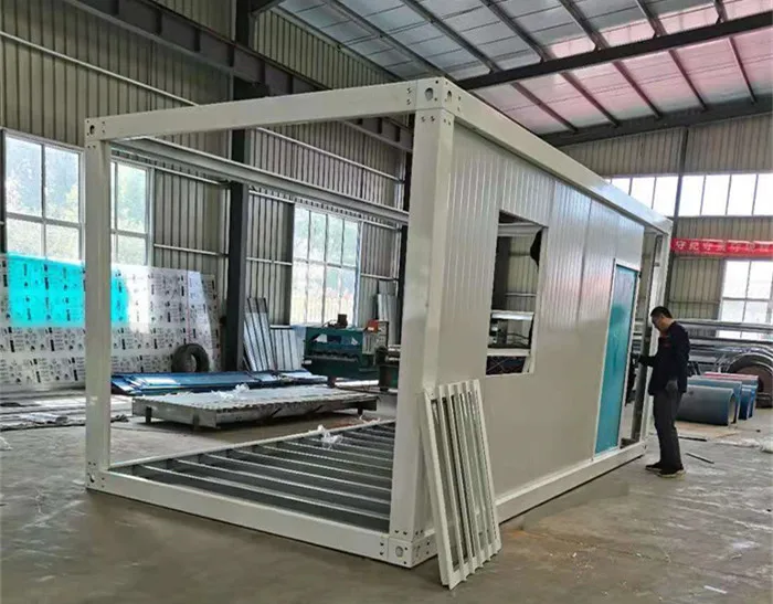 20ft Steel Structures Folding Living Prefab Modular Homes Stackable ...