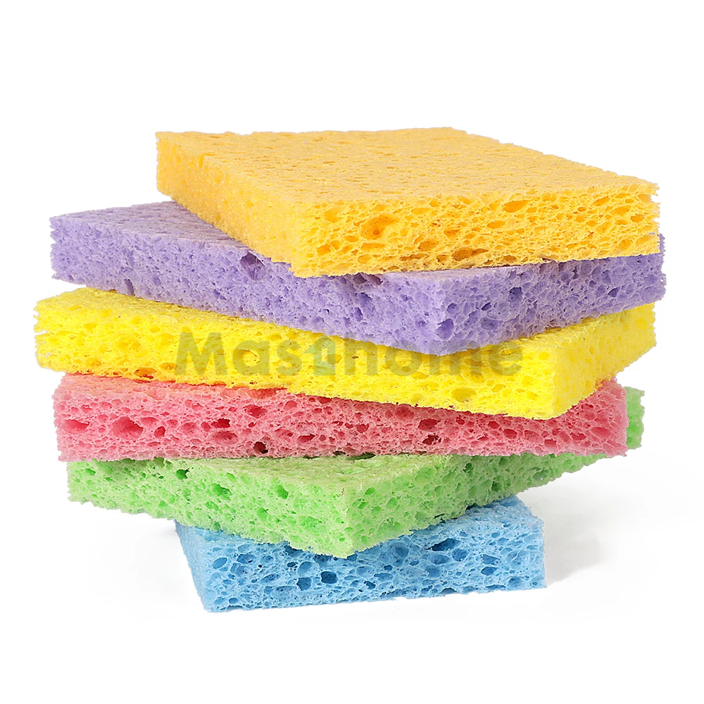 Multicolor Compressed Dish Wash Cellulose Sponge Ecofriendly