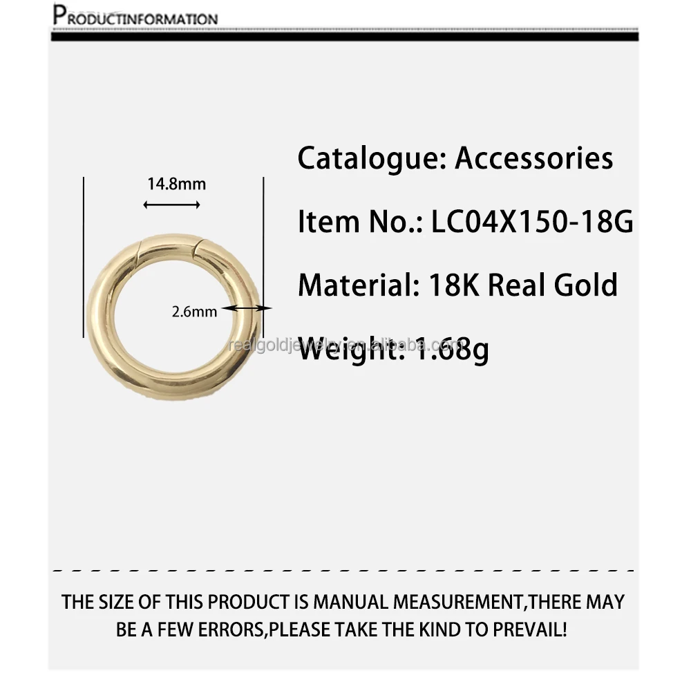 Pure 18K Gold Clasps - Durable & Versatile Jewelry Findings