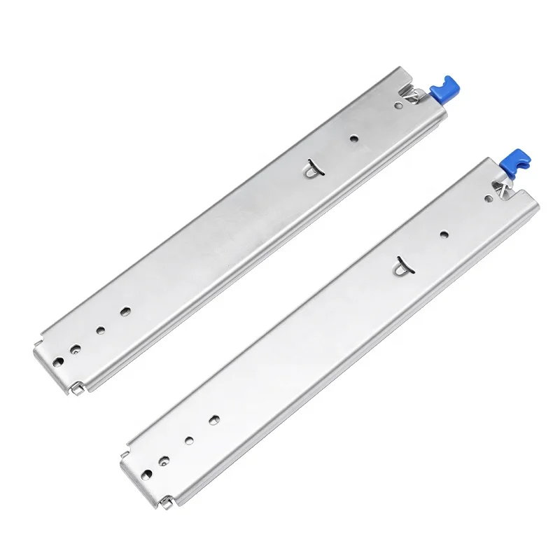Heavy Duty 227kg Locking Drawer Draw Slides Glide Rails Industrial ...