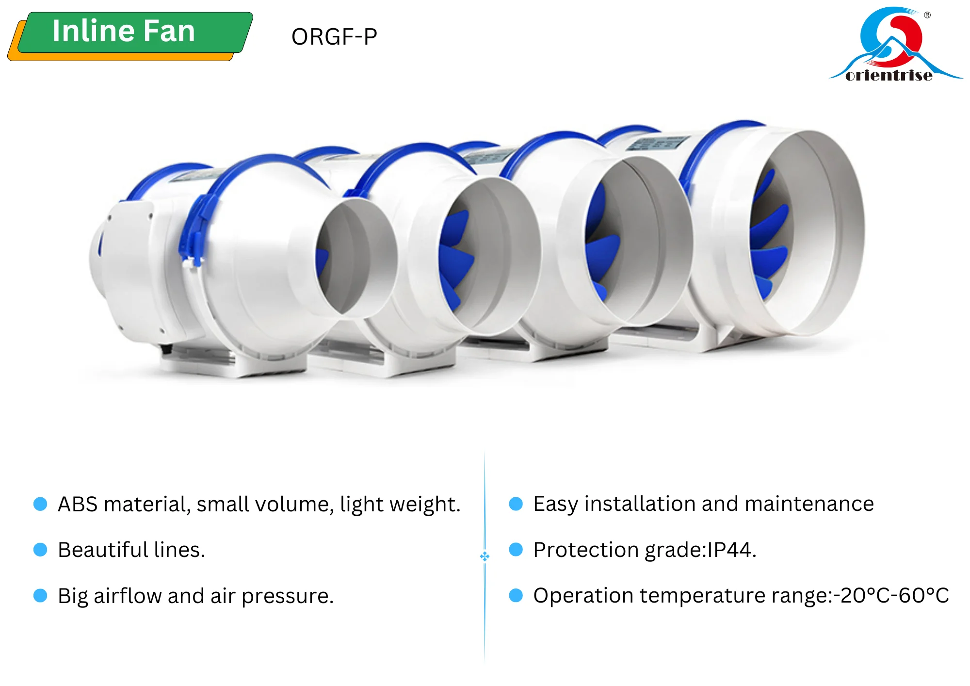 Orientrise Endurance Duct High Temperature Heat Resistant Fan - Buy ...