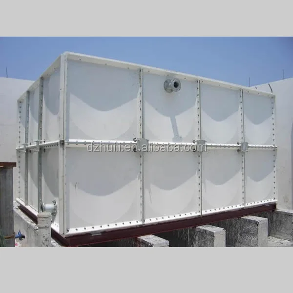 Grp Frp Smc Fiberglass Panel Square Big Large Rectangular Rain Water Storage Tank Cheap Price ...