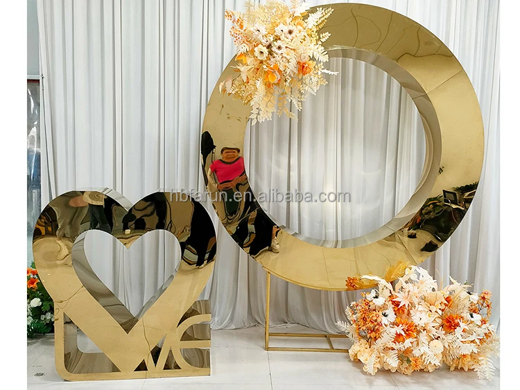 Stainless Steel Wedding Arch - Elegant Event Decoration