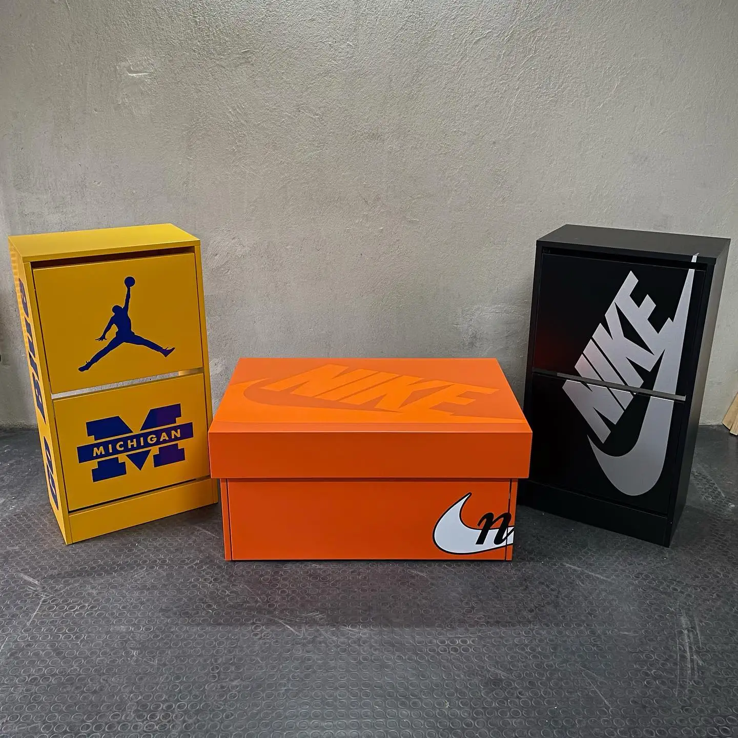 Wooden Giant Shoe Box Trainer Sneaker Shoe Storage Chest - Buy Jordan ...