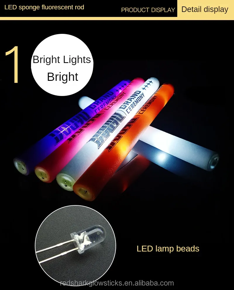 Concert Favor Lighting LED Light up Foam Stick RGB| Alibaba.com