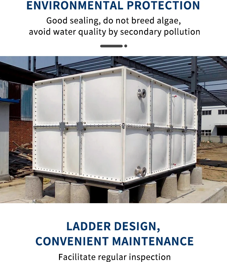 2000m3 Prefabricated Fiberglass Water Tank for Hotels & Schools