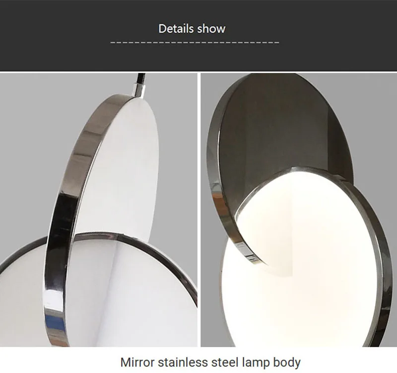 Modern Mirror Glass Pendant Light - Silver Gold Loft