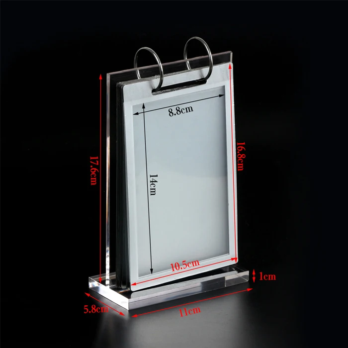 Acrylic Table Menu Stands - Durable, Eco-Friendly, Customizable