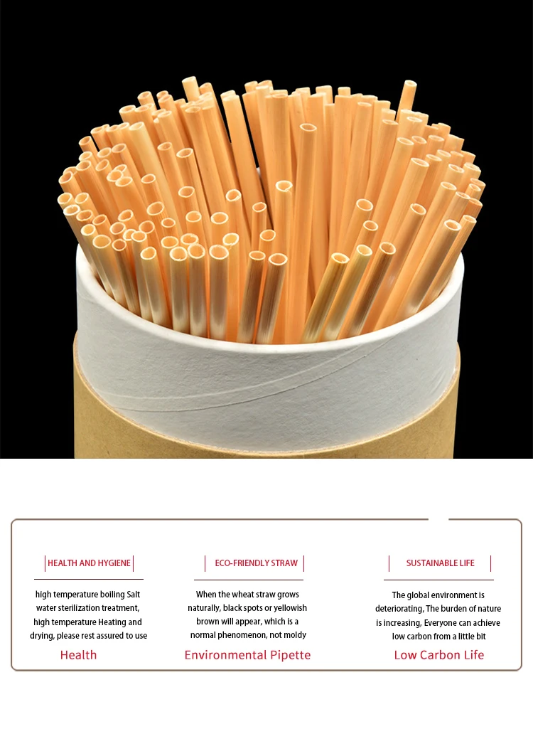 100% Natural Plant Wheat Straw Eco Friendly Degradable Biodegradable ...