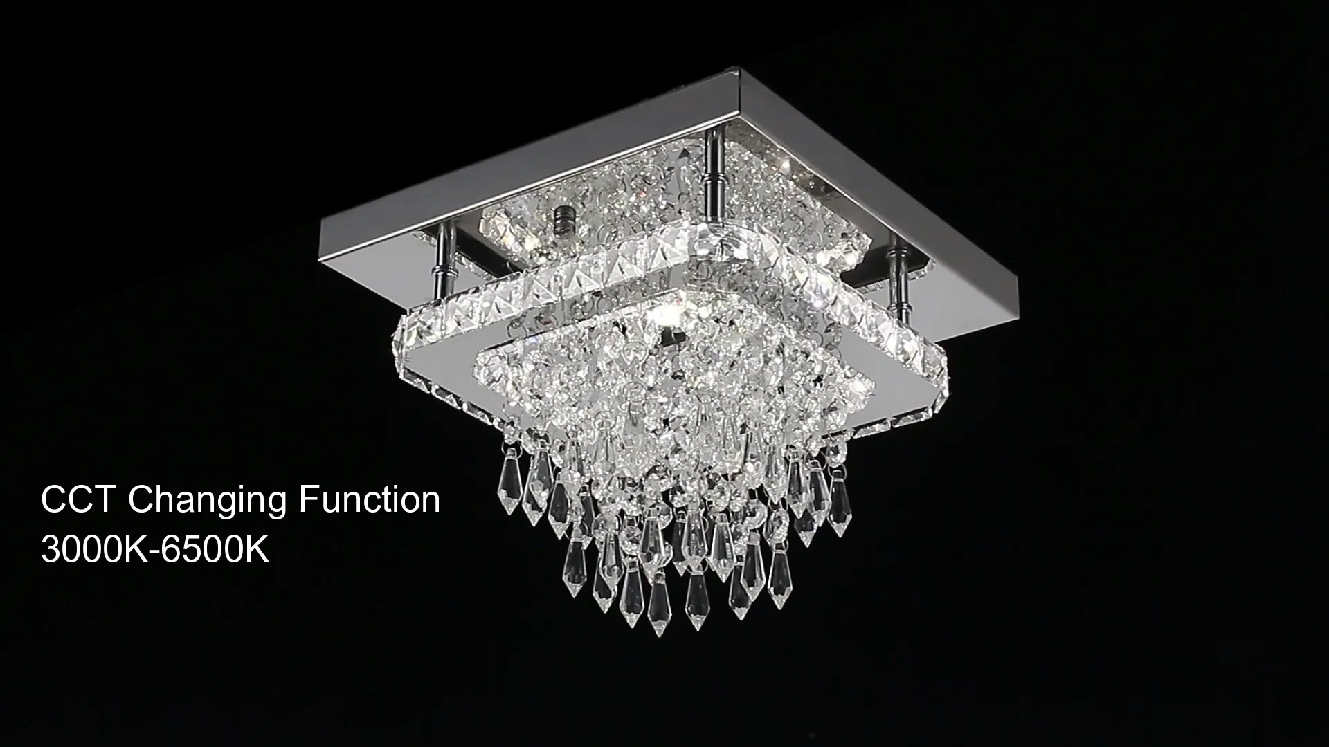 Custom-made Smart Cct Led Raindrops Chandelier Ceiling Light For Home ...