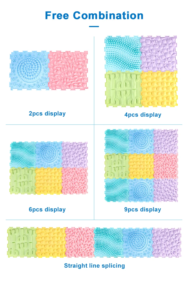 Sensory Autism Orthopedic Puzzle Mat for Kids - Educational Toys Set