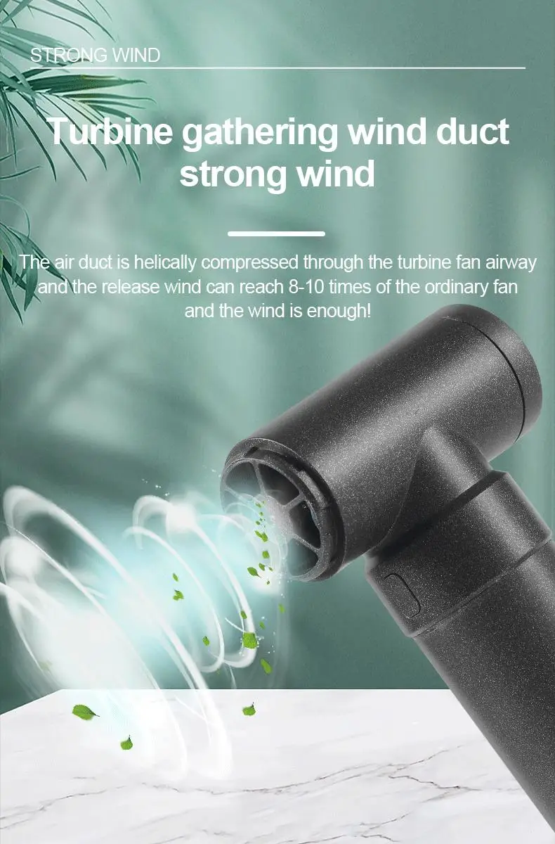 FUSMLI Mini Turbo Jet Fan - Powerful and Portable Air Blower